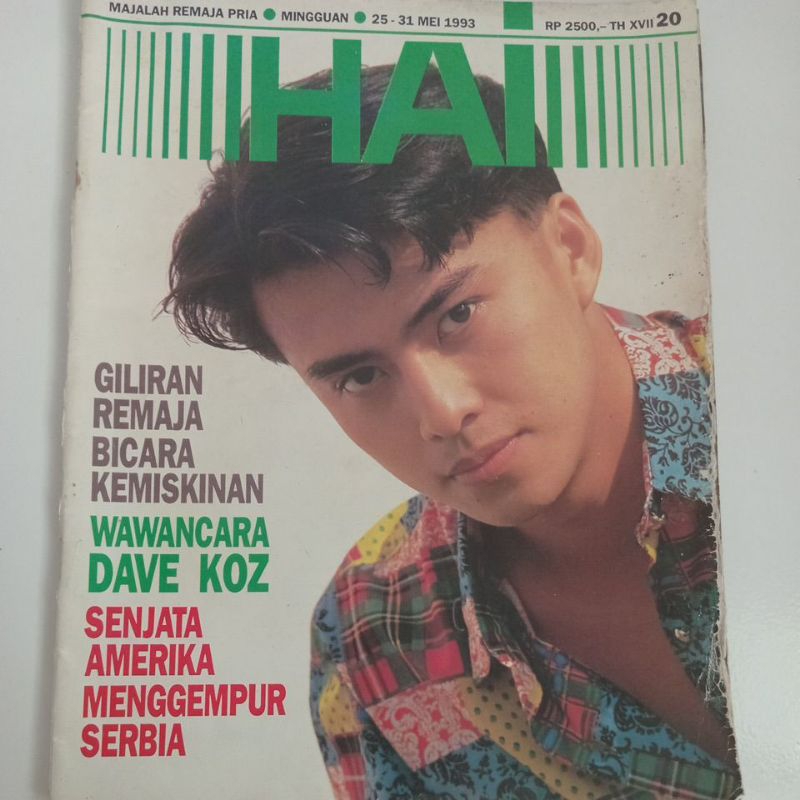 Jual Majalah Hai Tahun 1993 Cover Marcellino | Shopee Indonesia