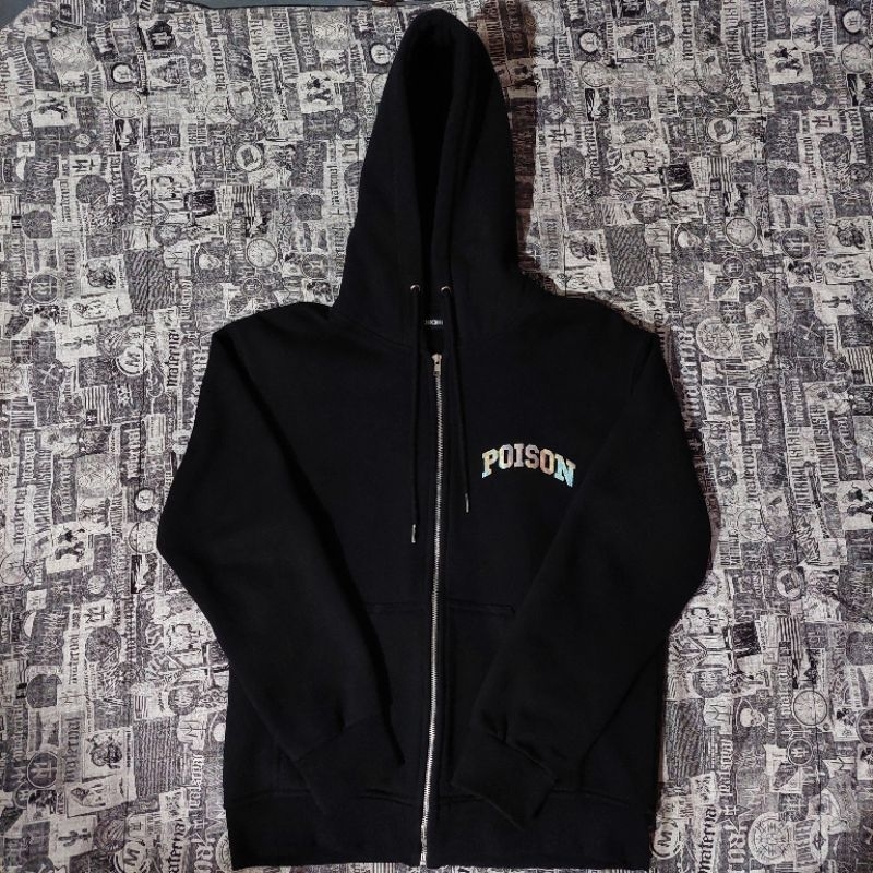 Jual Poison Forever Hoodie Zipper Tri Logo Holo Black | Shopee Indonesia