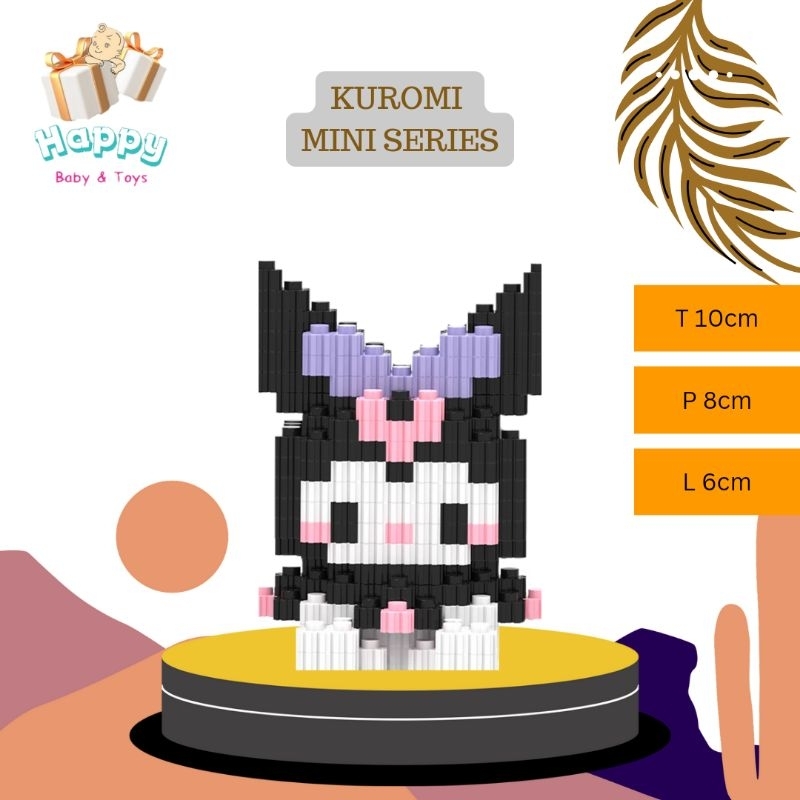 Jual Nano Blocks Kuromi Series Sanrio Mini 3D, Mainan Block Susun ...