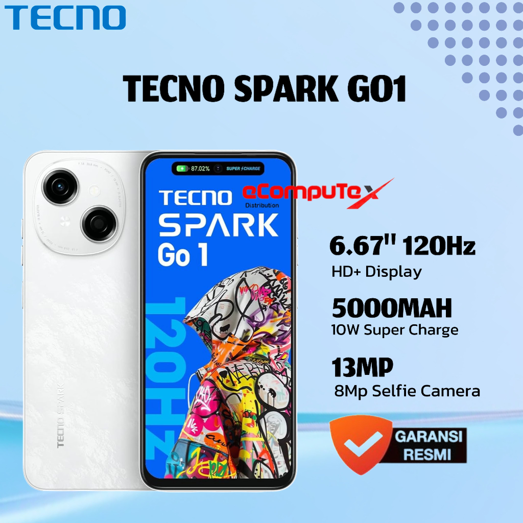 Jual TECNO SPARK GO1 4/64GB | 4/128GB CPU HANDPHONE GO 1 ANDROID 12 ORIGINAL - GARANSI RESMI ...