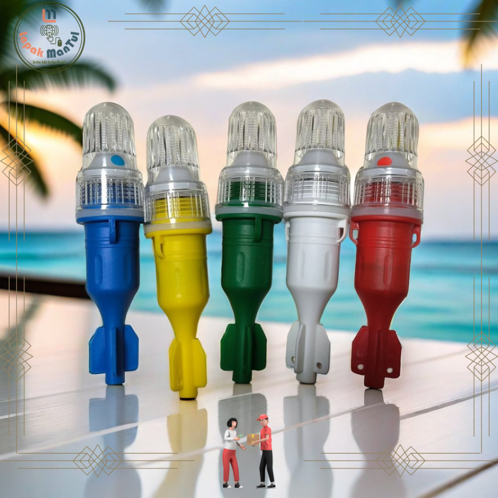 Jual LM-0220 PROMO Lampu Torpedo JIAHONG Bersinyal 1 Warna Cahaya Nelayan Sinyal Kapal 1 Baterai ...