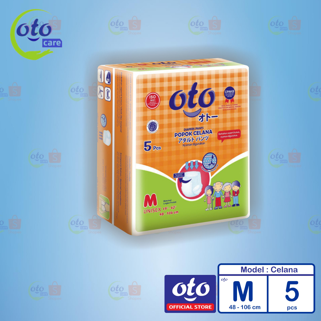 Jual OTO Popok Dewasa model Celana Adult Diapers PANTS 5 M | Shopee Indonesia