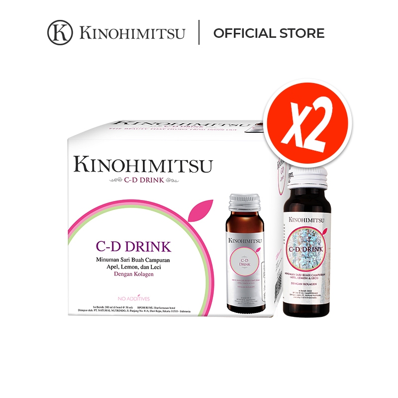 Jual [Bundle of 2] Kinohimitsu CD Drink 6 Bottles x 50ML [Collagen ...