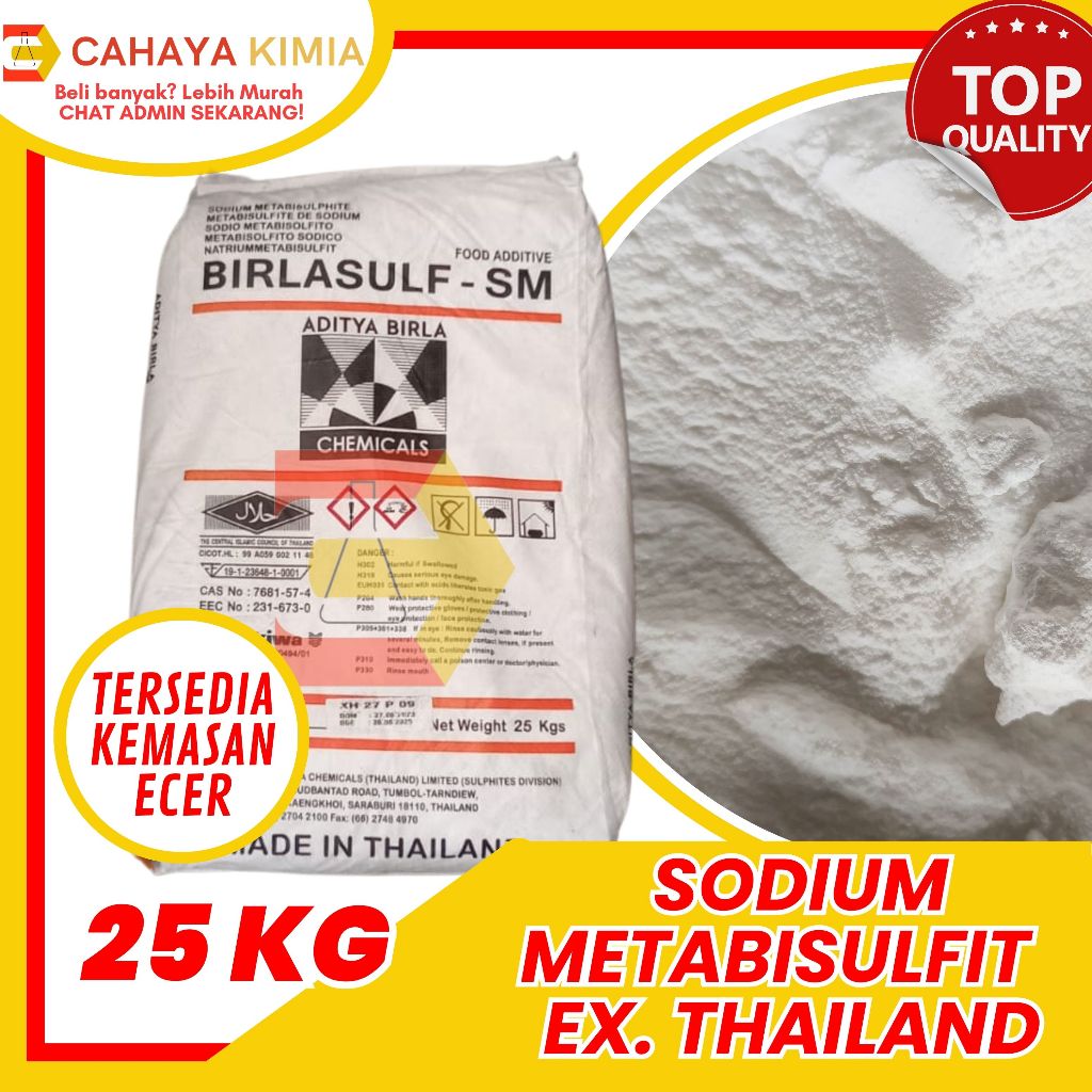 Jual Sodium Meta-bisulfit / Sodium Meta-bisulfite / Natrium Meta ...