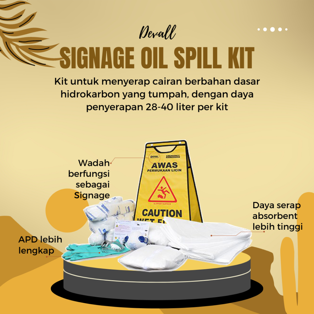 Jual Lap Devall Signage Oil Spill Kit 7 Gal | Shopee Indonesia