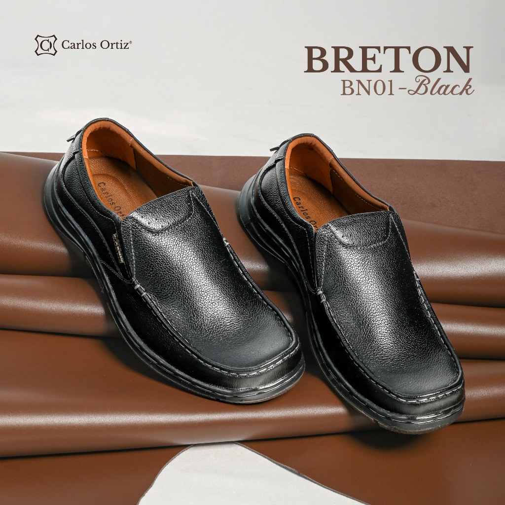Jual Carlos Ortiz Sepatu Kulit Sapi Asli Pantofel Loafer Slip On Pria ...