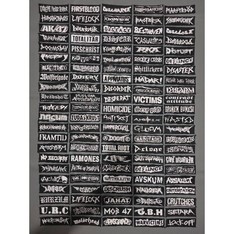 Jual Emblem Band Punk / Patch Punk Random | Shopee Indonesia