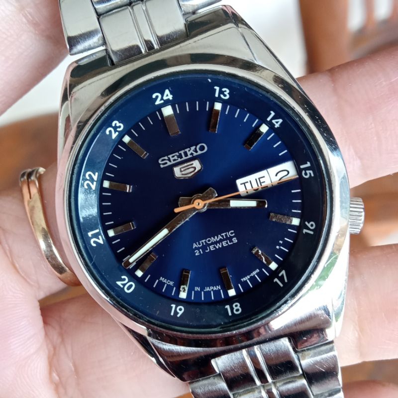 Jual Seiko 5 Automatic SNK563K1 Blue Dial cal 7s26-02C0 | Shopee Indonesia