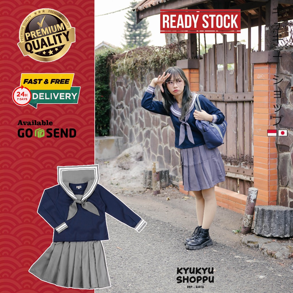Jual Seifuku By KYUKYU (Ky001) High Quality REAL PIC-Japan Korean ...