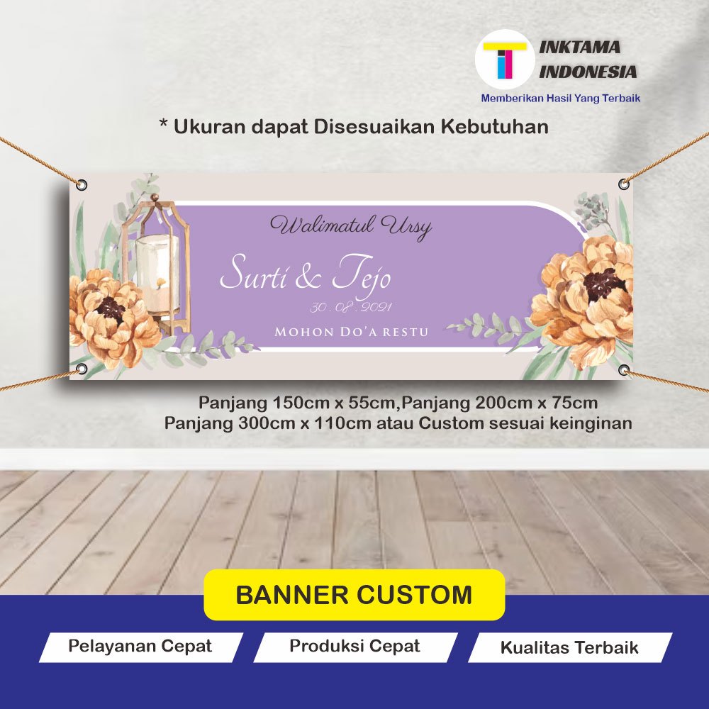 Jual Cetak Spanduk Banner Custom Pesta Hajatan Pernikahan Wedding 04 ...