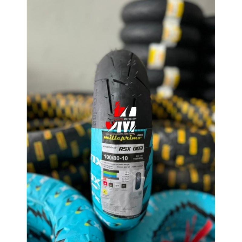 Jual Ban Adx Milleprimo Rsx003 100/80-10 For Vespa Klasik Piagio Zip ...