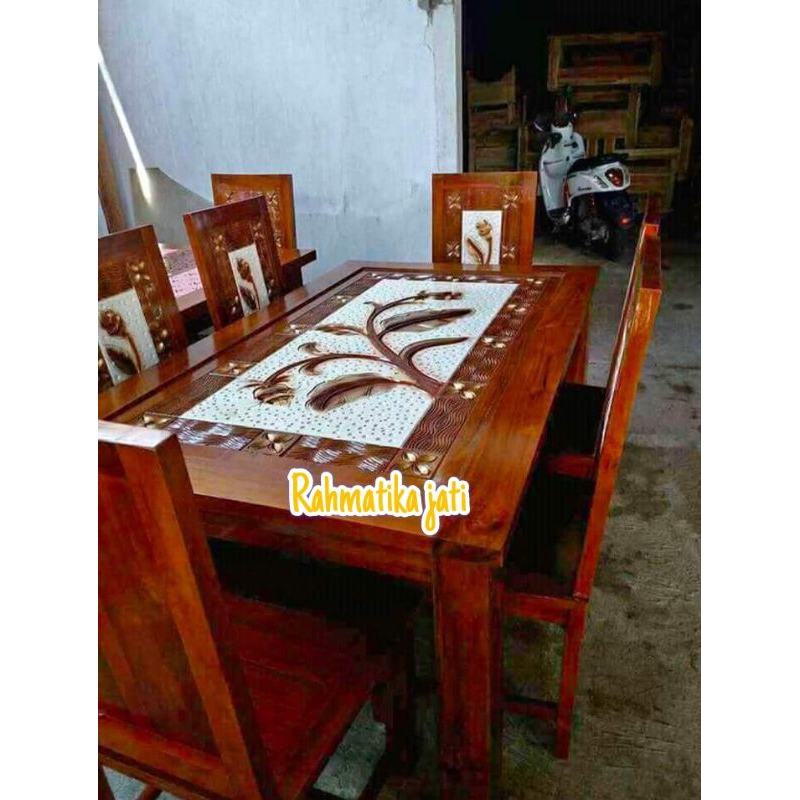 Jual set kursi meja makan minimalis balero | Shopee Indonesia