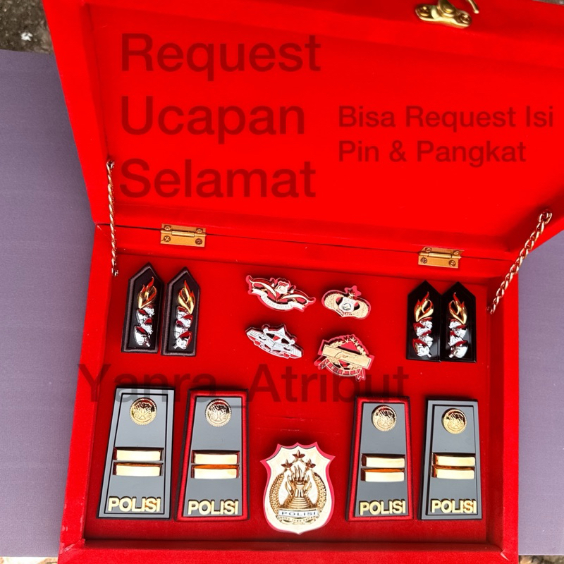 Jual Pangkat polisi iptu ipda akp pdh pdu set box | Shopee Indonesia