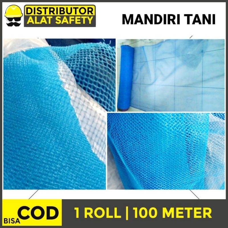 Jual Jaring Polynet Biru Ukuran 1,2 x 15 Meter / Safety Net Biru Cap ...
