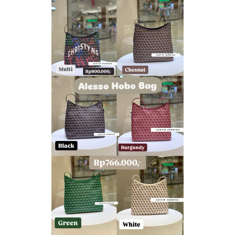 Jual ALESSO LARGE HOBO BAG (CHRISTY NG) | Shopee Indonesia