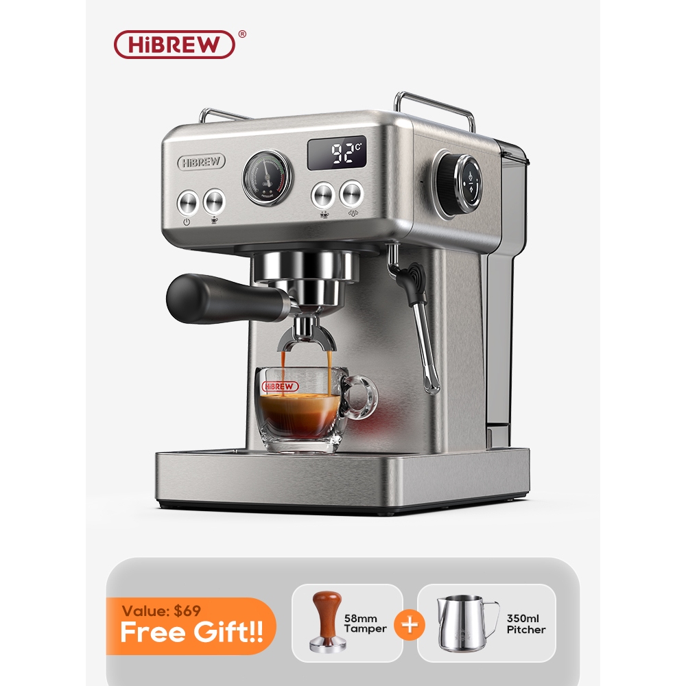 Jual Hibrew 20bar Semi Espresso Otomatis Suhu Mesin Disesuaikan 58mm Mesin Kopi Filter Portabel ...