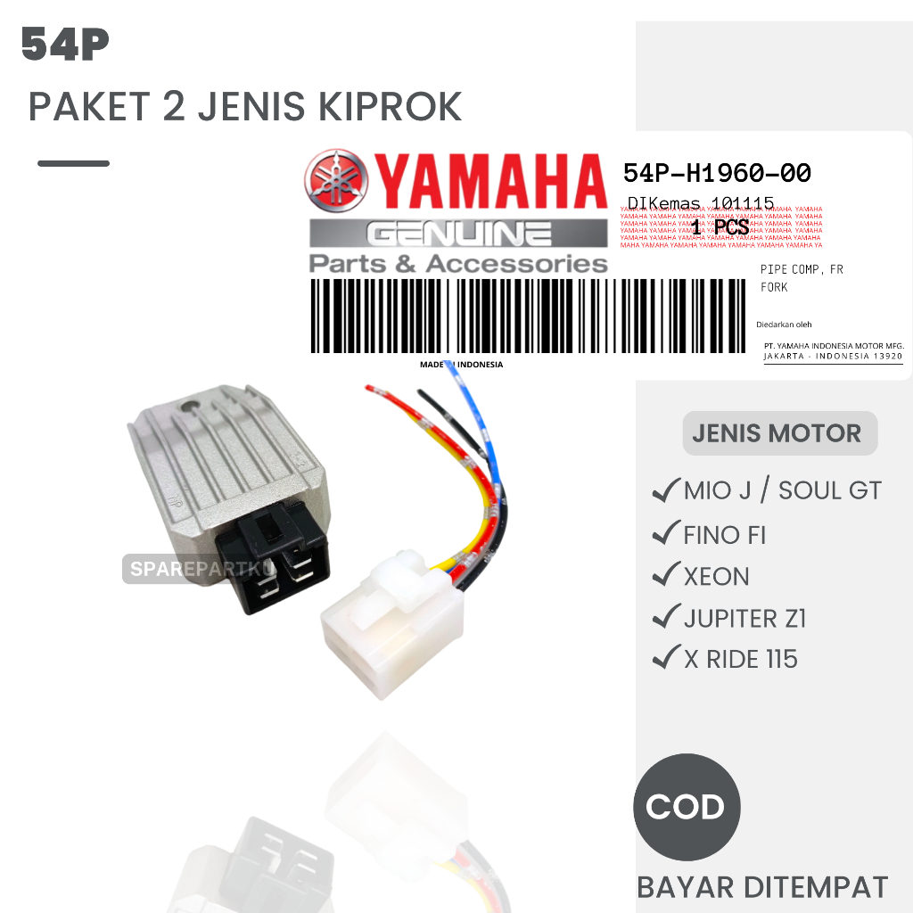 Jual (54P) PAKET 2 JENIS KIPROK MIO J + SOCKET MIO J, SOUL GT, FINO FI ...