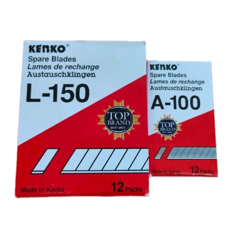 Jual Isi Cutter Kenko Besar L150 dan Kecil A100 isi 12 pcs | Shopee ...