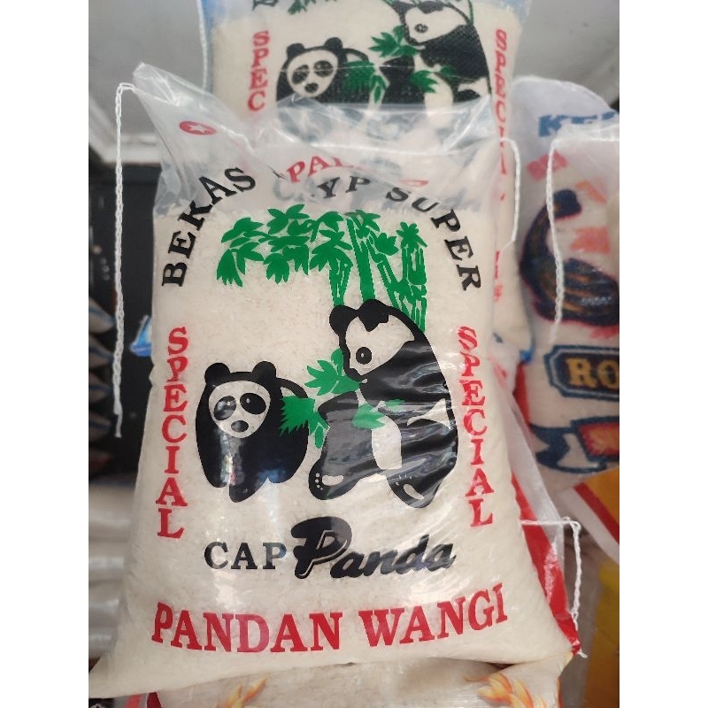Jual Beras Pandan wangi super Cap panda asli | Shopee Indonesia