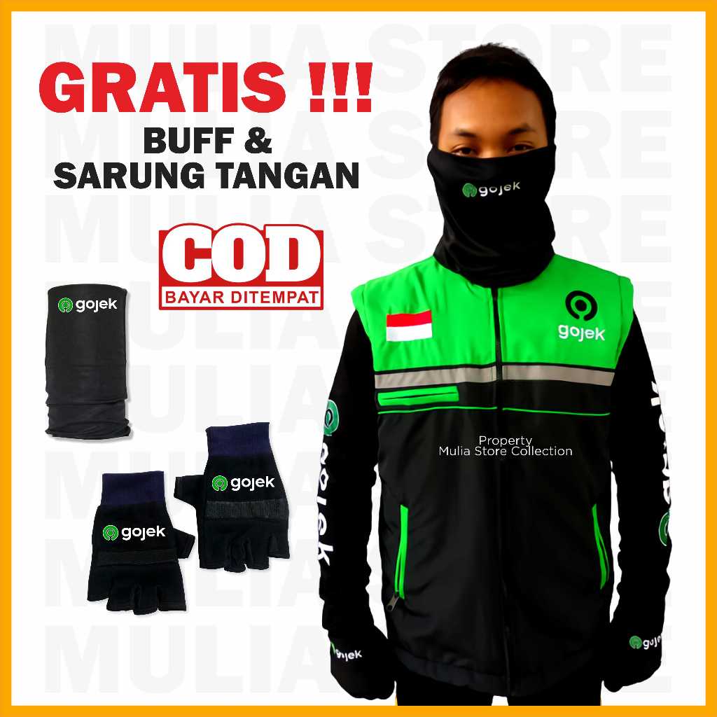 Jual Rompi Motor GO(JEX) Bahan Tebal Anti Air Gratis Sarung Tangan Dan ...
