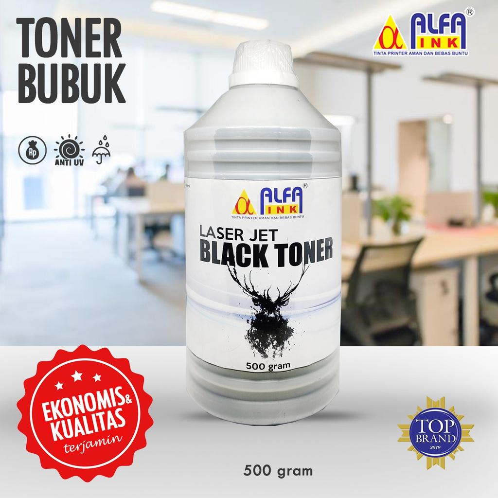 Jual TINTA BUBUK / LASER JET PRINTER / TONER BUBUK ALFAINK FOR HP ...