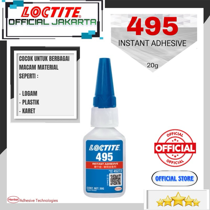 Jual LEM 495 Instant Adhesive Lem Instan Lem Super Glue 20 gr Lem 495 ...