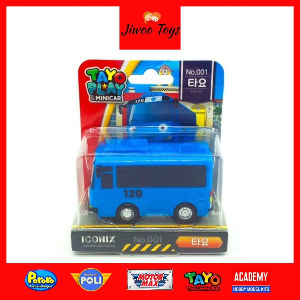 Jual Iconix Tayo The Little Bus Mini Friends Tayo TYT 120014 Mainan Bus ...