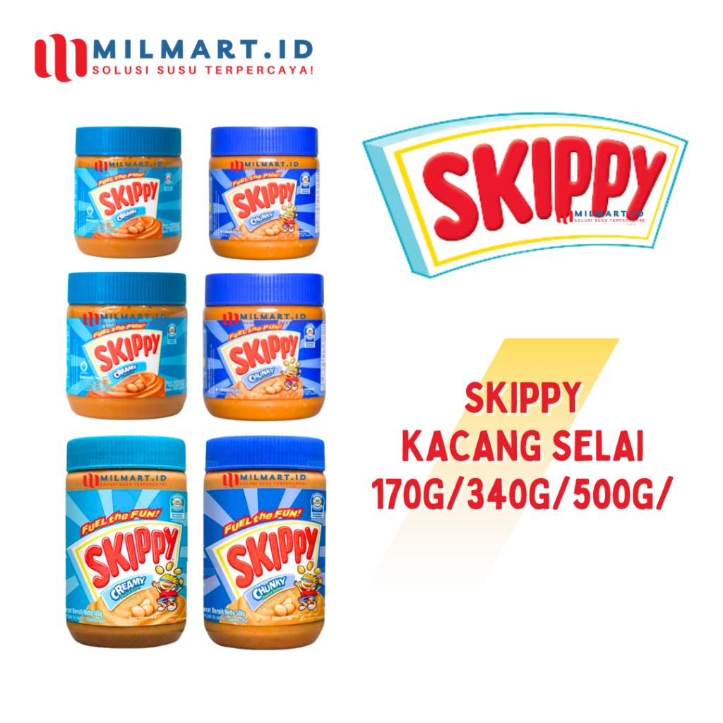 Jual SKIPPY OLESAN KACANG SELAI 170G/340G/500G SKIPPY CREAMY/SKIPPY ...