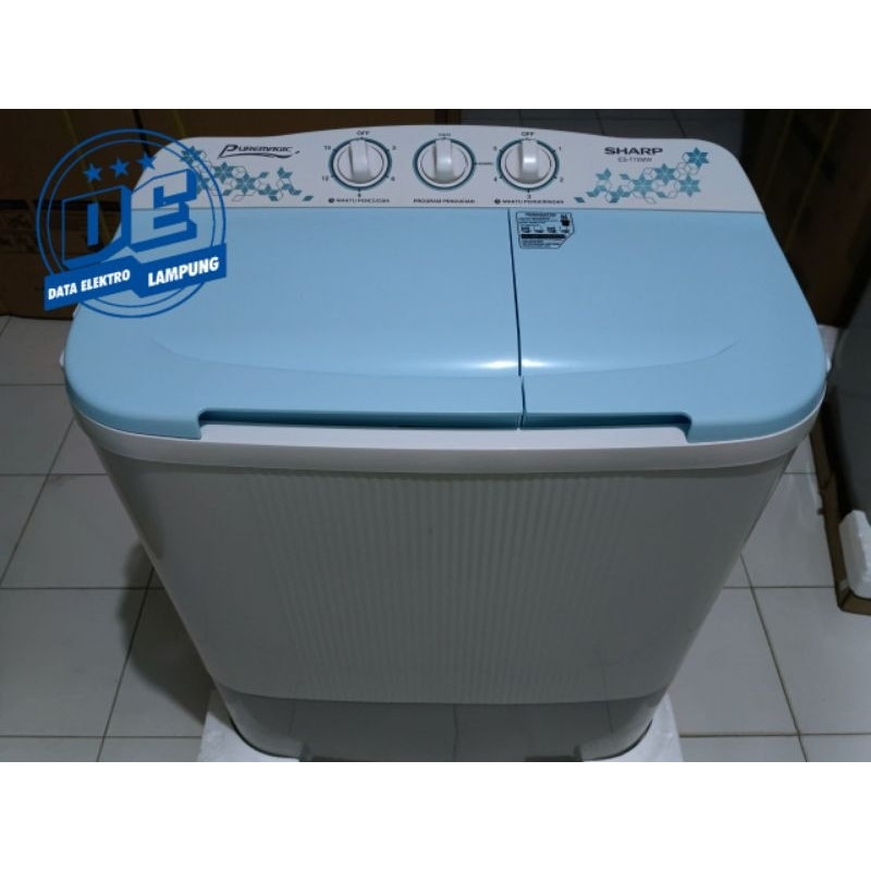 Jual Mesin Cuci Sharp 7KG 2 Tabung ES-70MW Garansi Resmi 3 Tahun ...