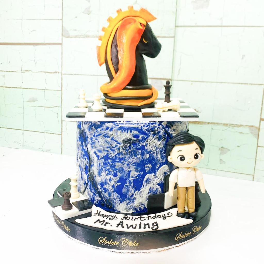 Jual Kue Ulang Tahun/Birthday Cake/Kue Ultah Tema Catur/Kue Birthday Jakarta | Shopee Indonesia