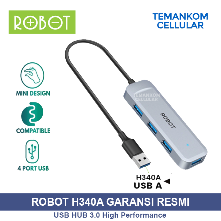 Jual USB HUB Robot 4 port USB 3.0 extension GIGABIT faster transfer ...