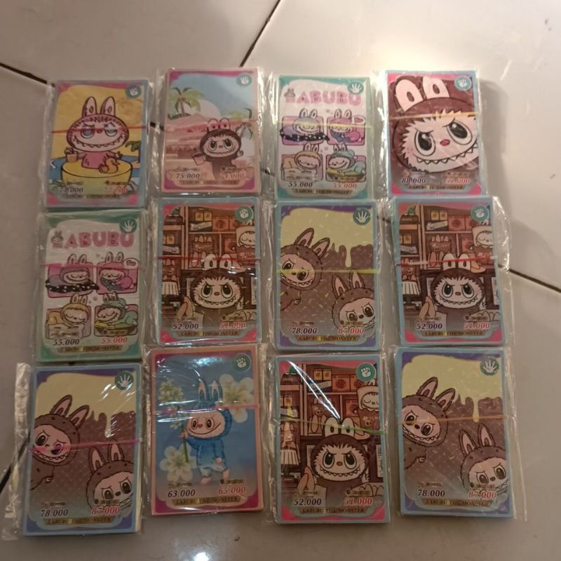 Jual kartu labubu isi 12pcs kartu labubu terbaru | Shopee Indonesia