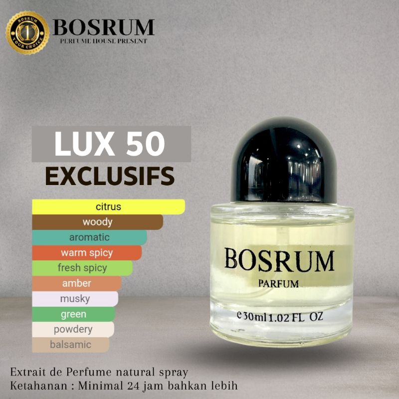 Jual BOSRUM PARFUM EXTRAIT DE PARFUME LUX 50 EXCLUSIFE | Shopee Indonesia