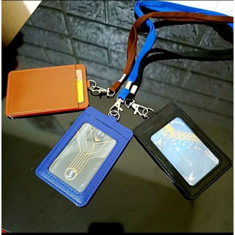 Jual Dompet ID Card Holder PU Frame Kulit 3 kartu Kualitas premium ...