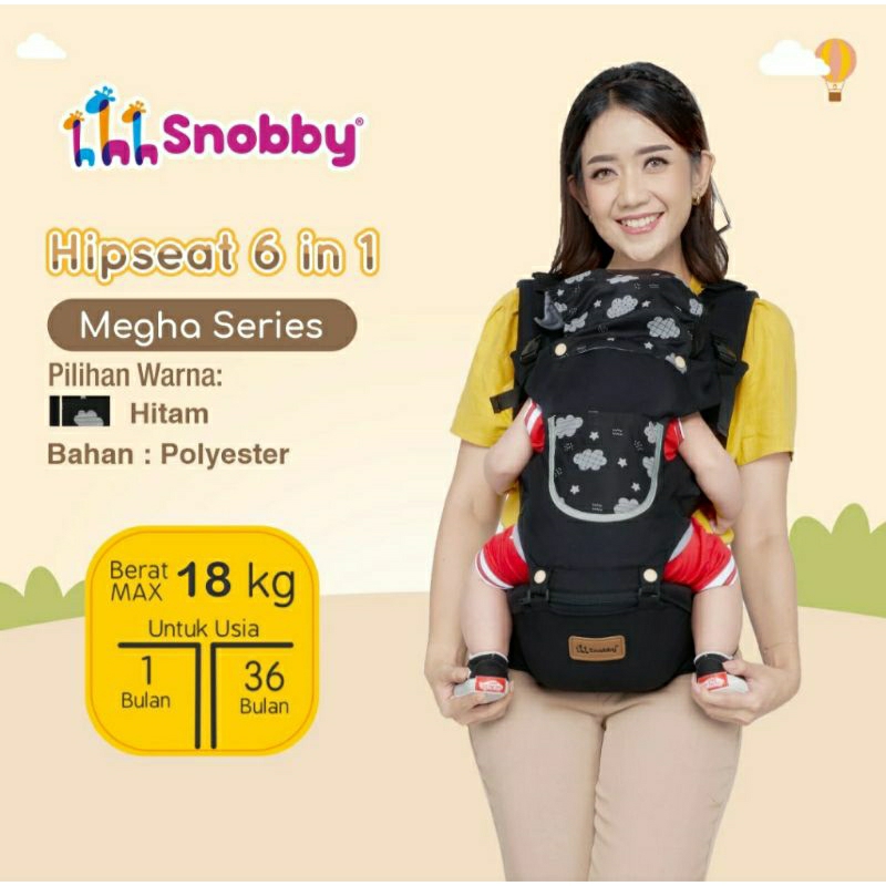 Jual Snobby - Gendongan Hipseat 6 Posisi Megha & Glowy Series | Shopee Indonesia