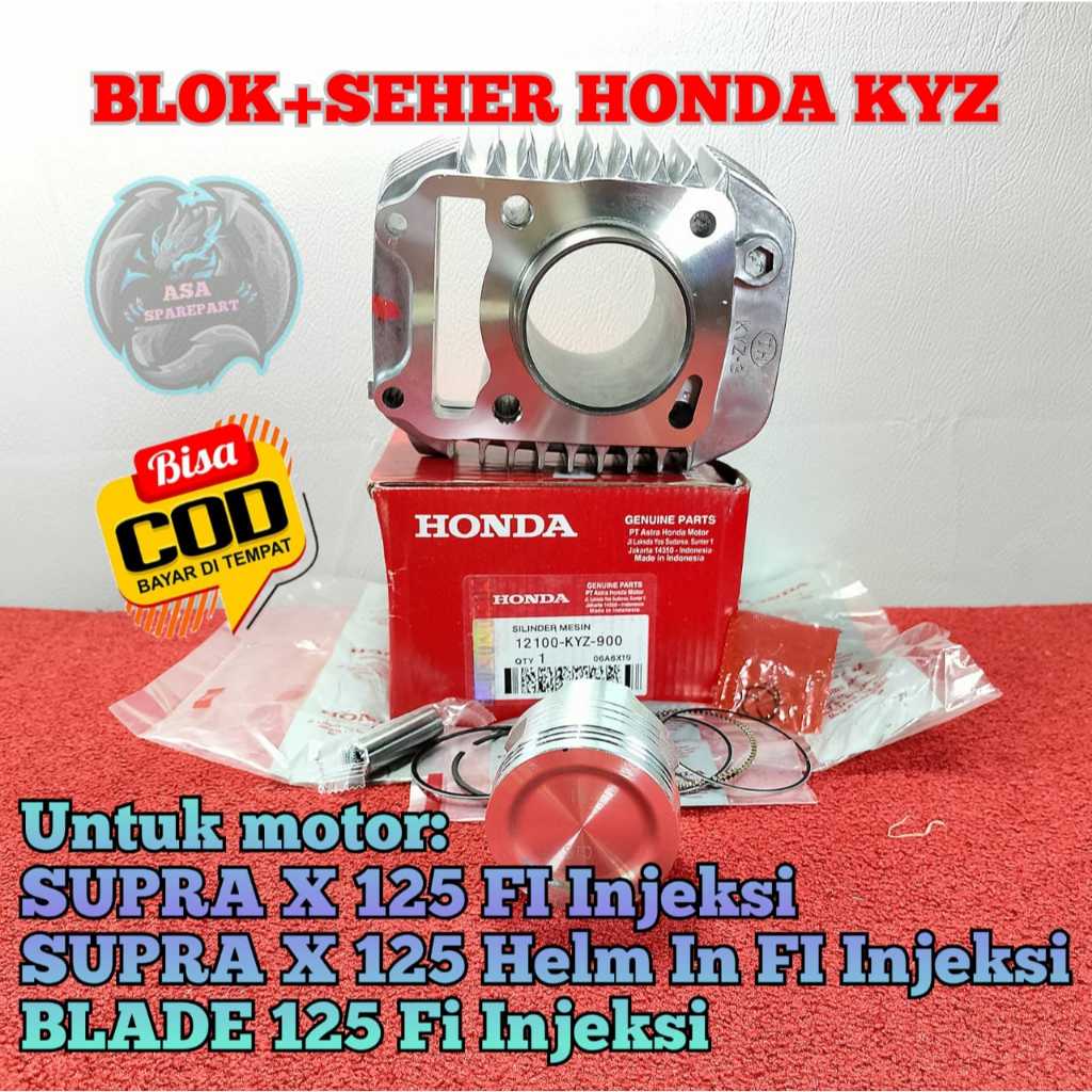 Jual BLOK + SEHER SET Kyz Motor HONDA BLADE 125 FI INJEKSI , SUPRA X ...