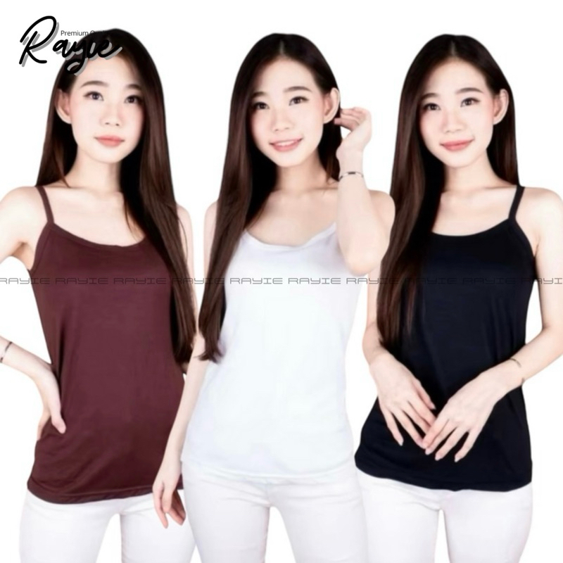 Jual Atasan Tangtop Kaos Premium Wanita TankTop Tali Kecil Wanita | Shopee Indonesia