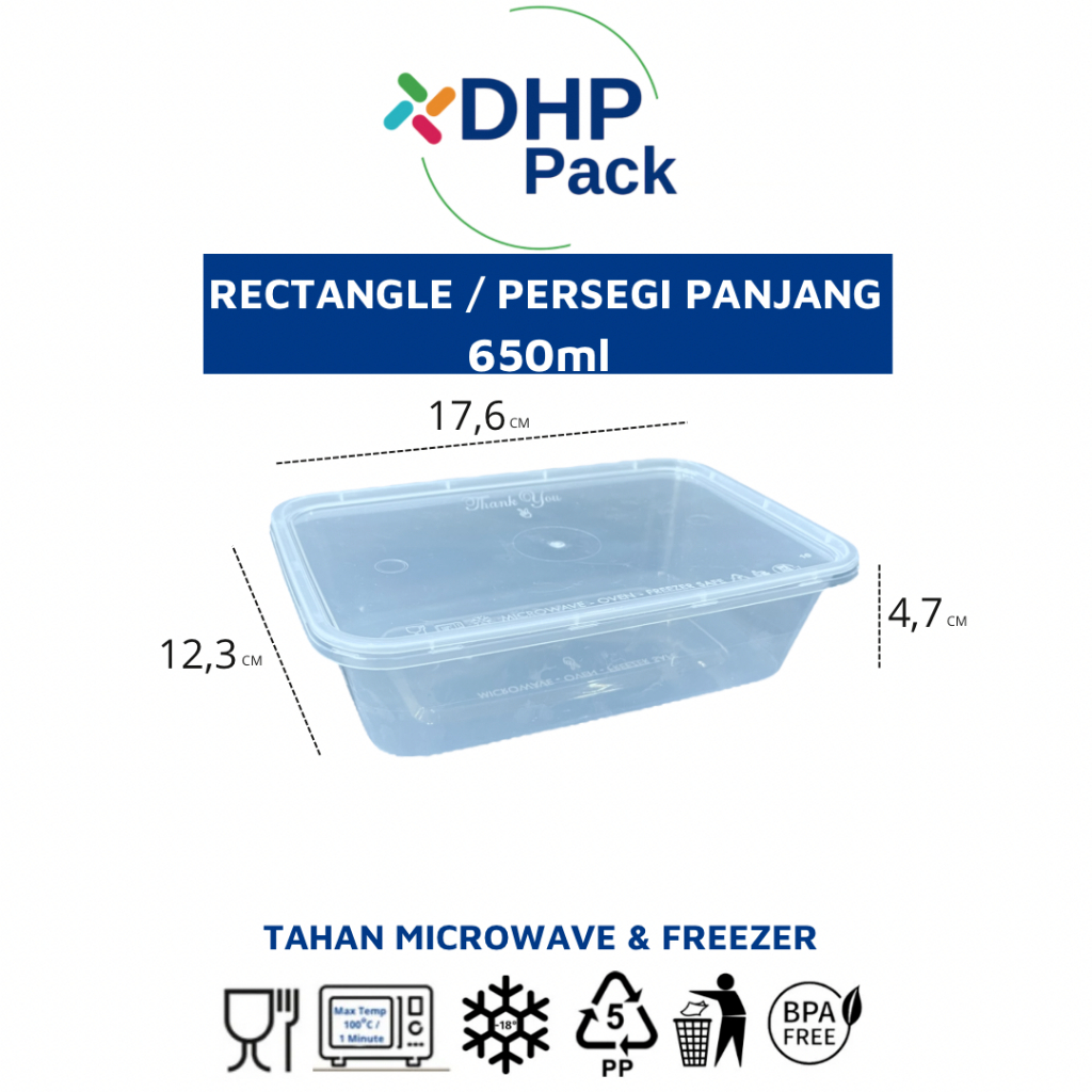 Jual Thinwall BESAR PERSEGI PANJANG Container Plastik Rectangle Kotak ...