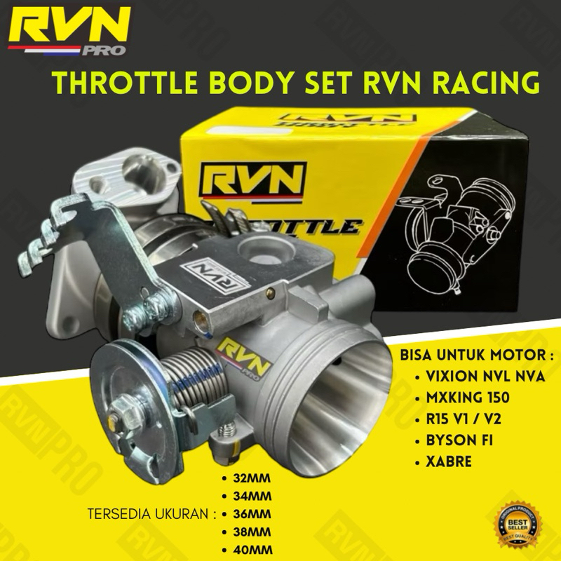 Jual TB THROTTLE BODY RVN RACING MXKING 150 VIXION NEW NVA NVL R R15 V1 ...