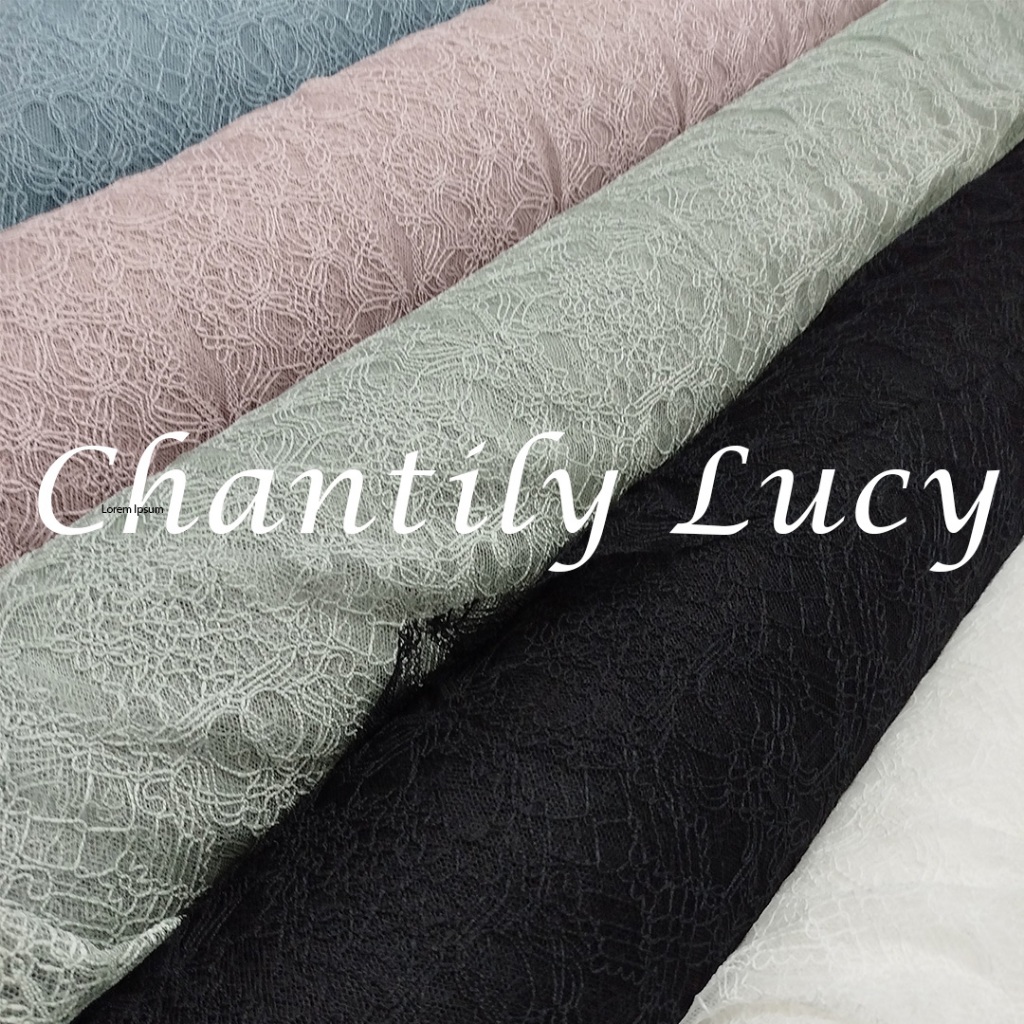 Jual Kain Brokat Tile Salur Chantily Lucy Motif Relic Kain Kebaya ...