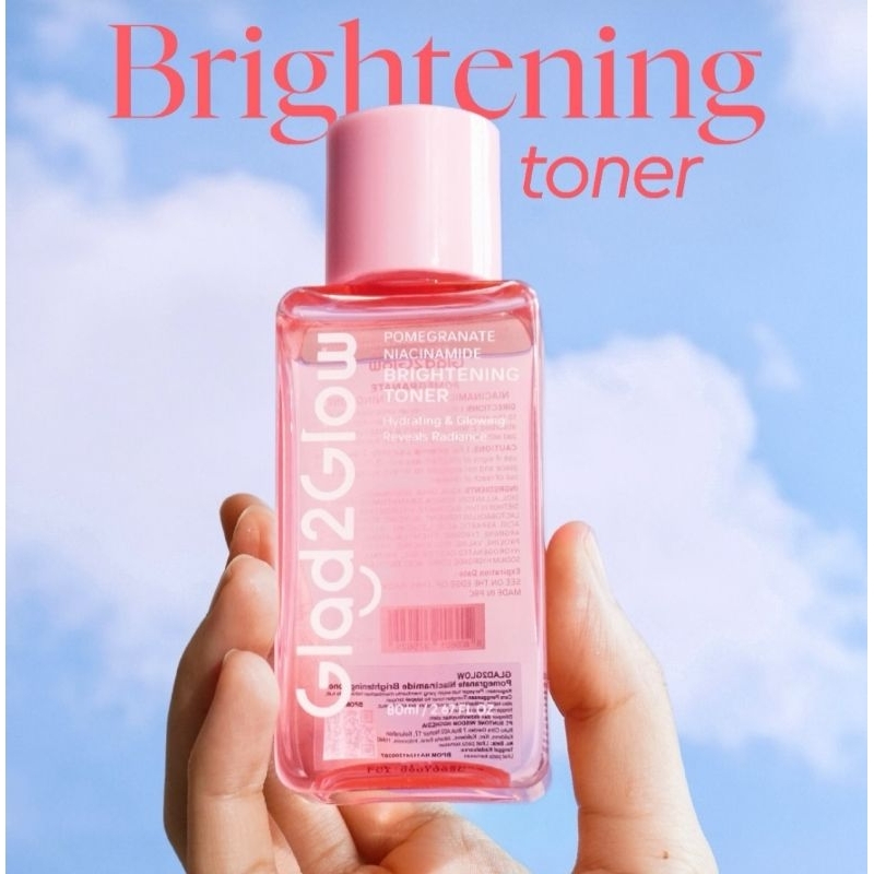 Jual Glad2Glow Pomegranate Niacinamide Brightening Toner 80ml | Shopee ...