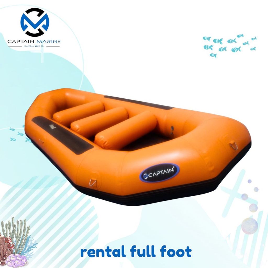Jual Wahana Air Arung Jeram Perahu Karet Rafting 12 Orang CAPTAIN ...