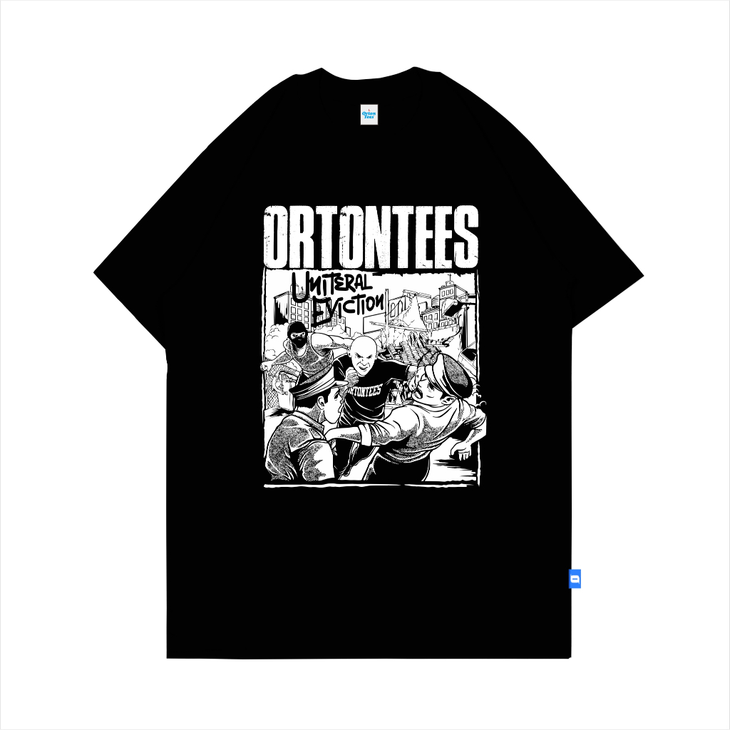 Jual ORTONTEES HIT Baju Kaos HITAM Pria Wanita lengan pendek Kaos ...