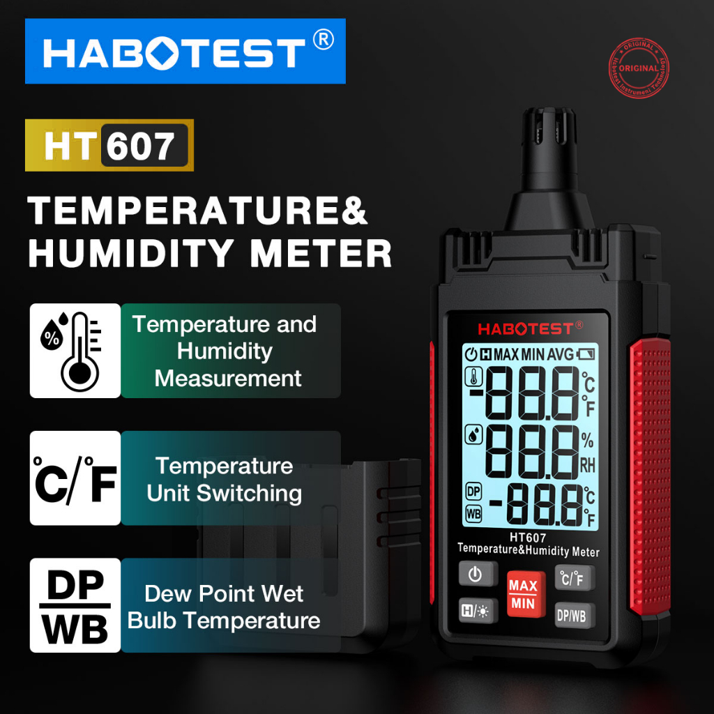Jual [SPECIAL PRICE] HABOTEST HT607 Meteran Kelembapan Termometer ...
