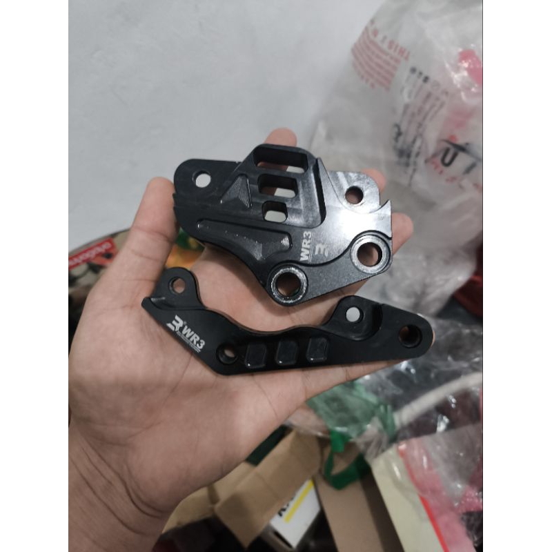 Jual breket wr3 xmax depan belakang disc standar | Shopee Indonesia
