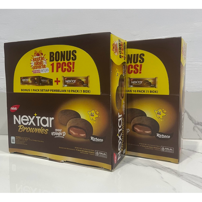 Jual NEXTAR Choco Brownies Cookies Choco Delight - 1 kotak isi 10 pcs ...
