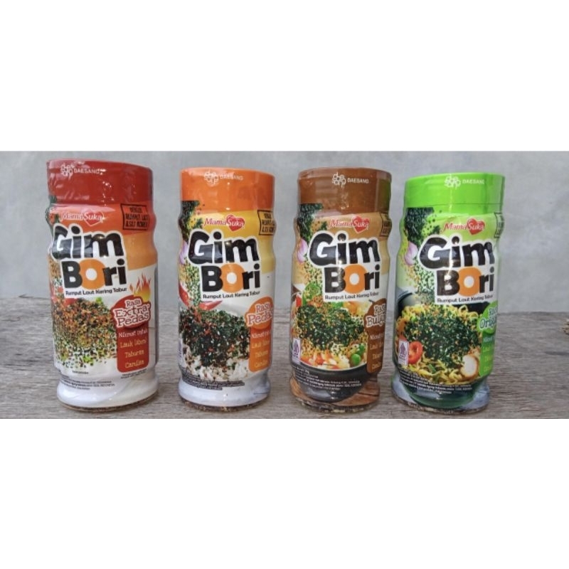 Jual Mamasuka Gim Bori Rumput Laut Tabur Kering 30 Gram Kemasan Botol ...