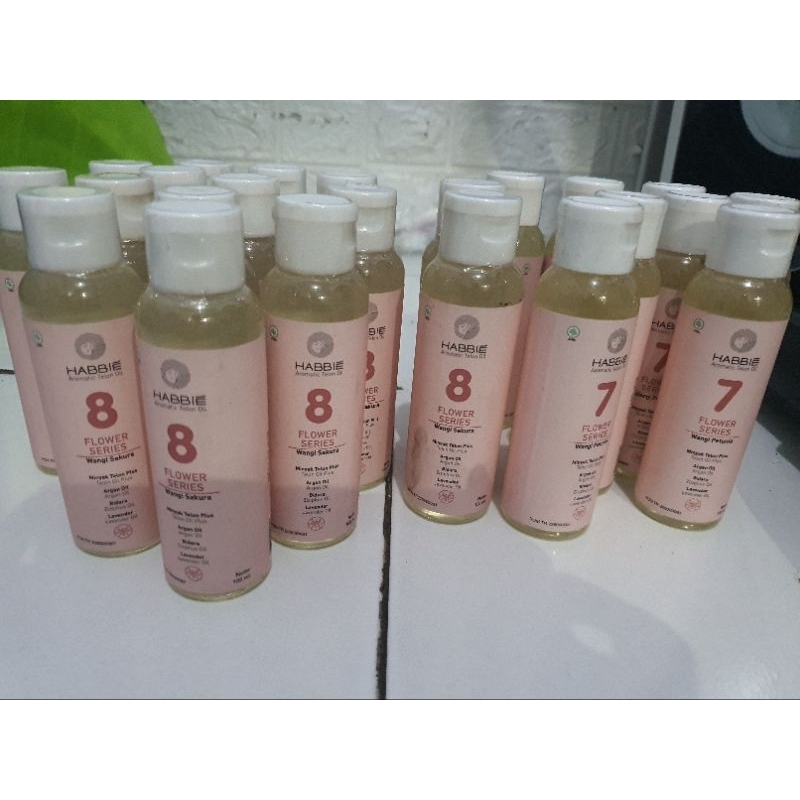 Jual Habbie minyak telon flower series 100ml | Shopee Indonesia