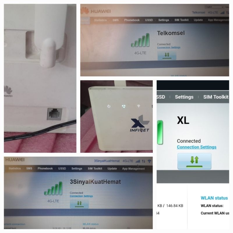 Jual Modem wifi kartu sudah unlock xl axis, isat 3, tsel Huawei B310S ...