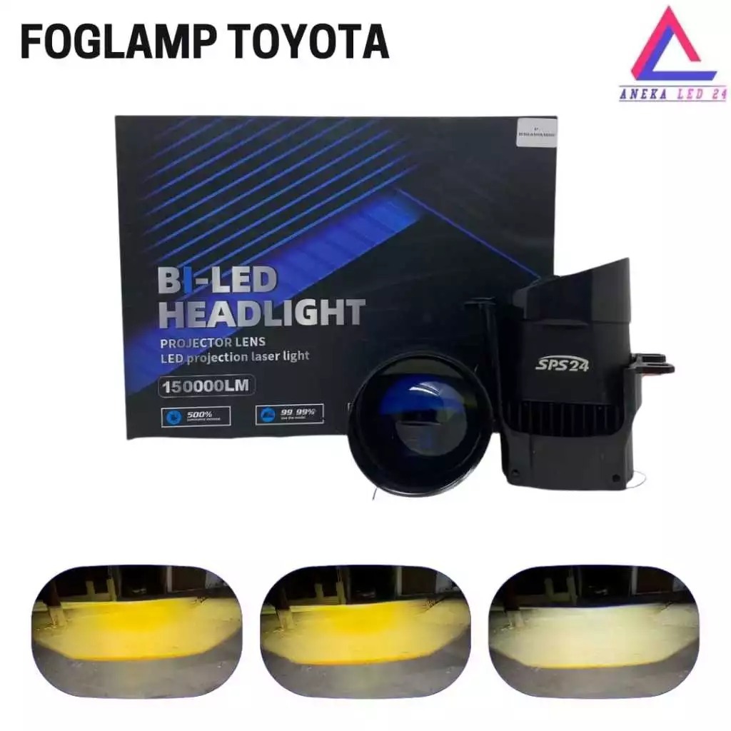 Jual LAMPU FOGLAMP BILED BLUE LENS BRAKET TOYOTA SLOT DEMON ALL WEATHER ...